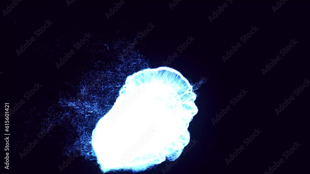 Vidéo Stock Colorful beautiful bg with lambent magic particles. Glow ...