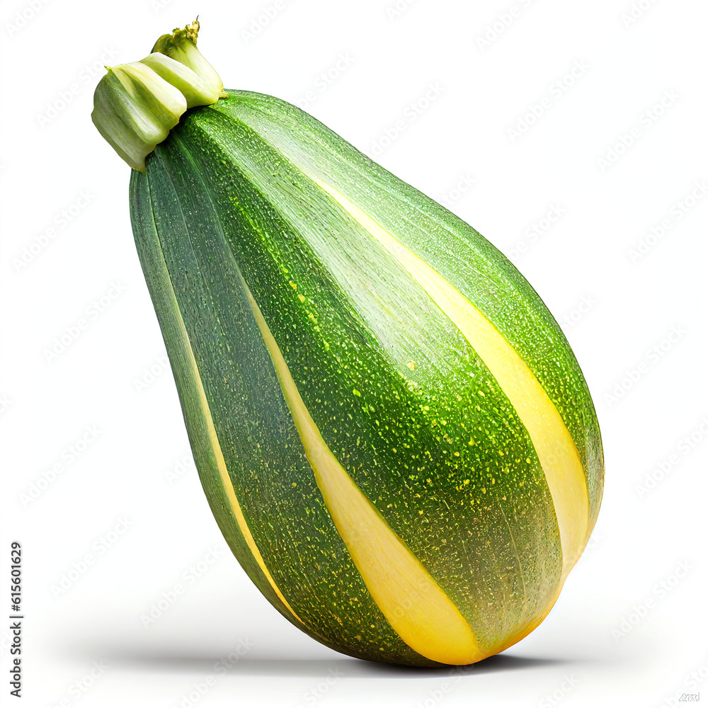 fresh and round zucchini isolated in png format on white background ...