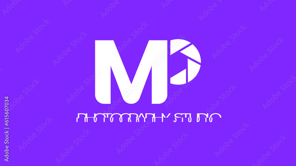 Lettermark logo for the photo studio, Photography logo, MP Photography ...