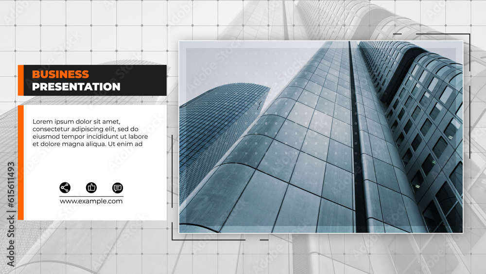 Stylish Corporate Slideshow Replacement Title Stock Template | Adobe Stock