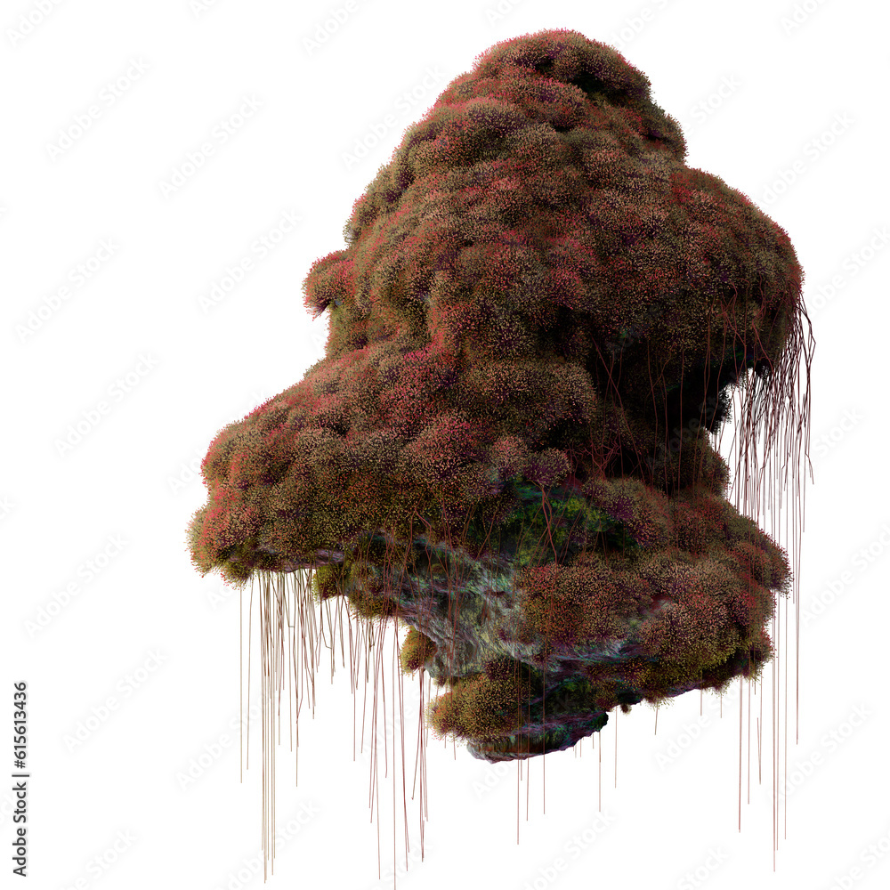 Autumn fantasy flying islands avatar pandora planet. Orange and red ...