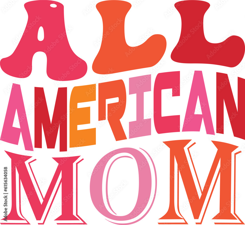 All American Mom Usa Svg Patriotic Svg Summer Png American Flag 4th
