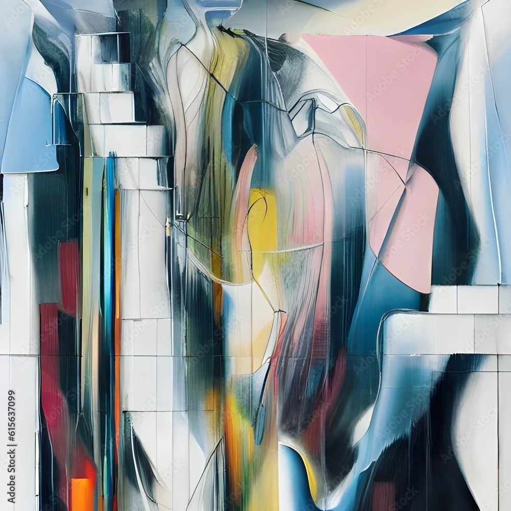 Abstract Expressionist Painting Text-to-image generative AI ...