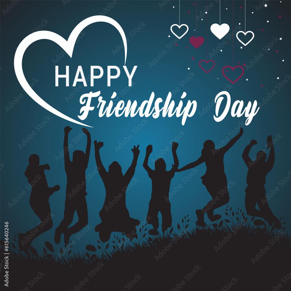 Vektorová grafika „friendship day, international friendship day ...