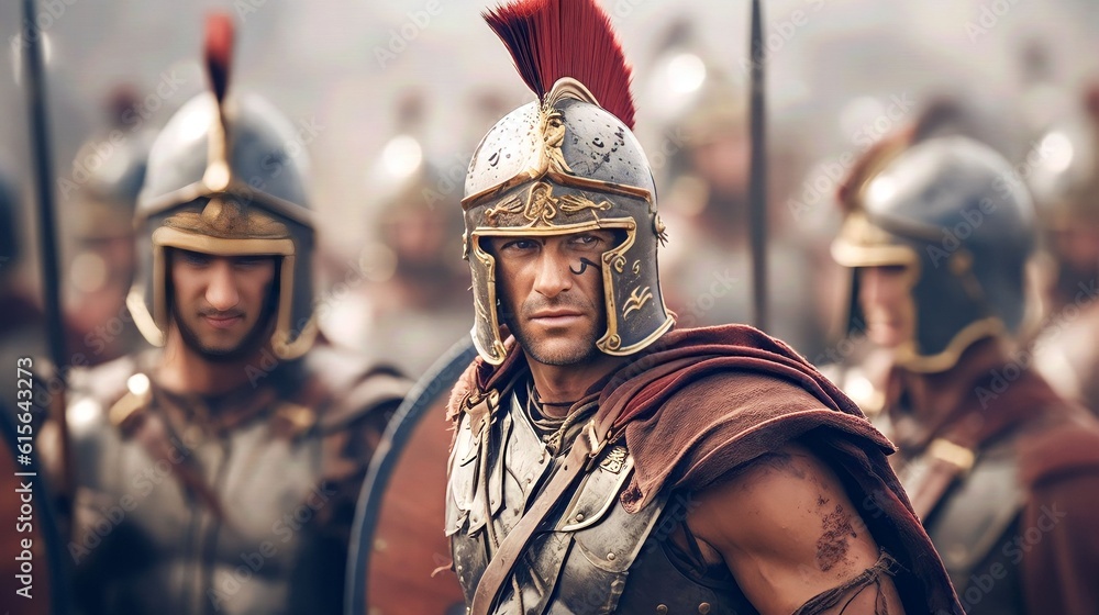 anchient roman background design, soldiers moments before entering the ...