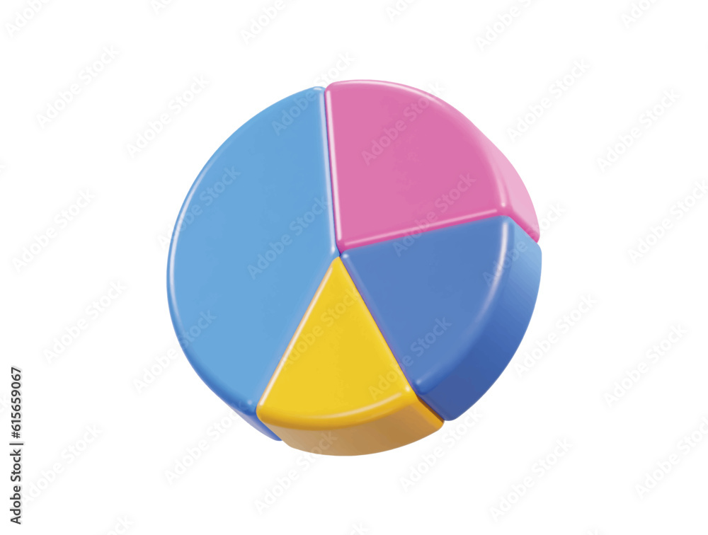 Trend Pie chart icon 3d illustration from business plan collection ...