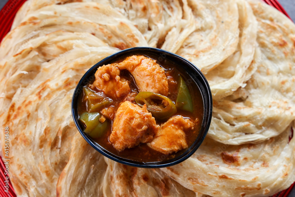 Kerala parathas / porotta / roti / parotta / barotta/ naan layered ...