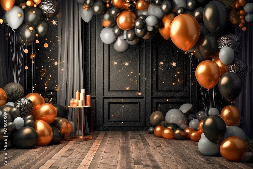 Birthday background. Vibrant colors, super photo realistic. Generative ...