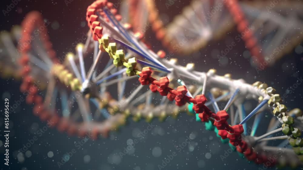 Dive into the intricate beauty of DNA with this captivating close-up ...