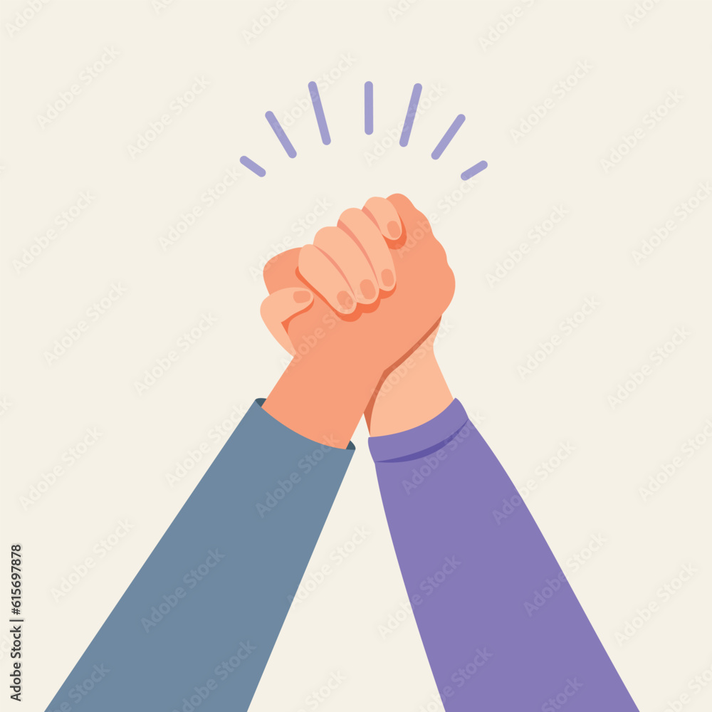 Hand in hand concept, Holding hands banner, hands holding each other ...