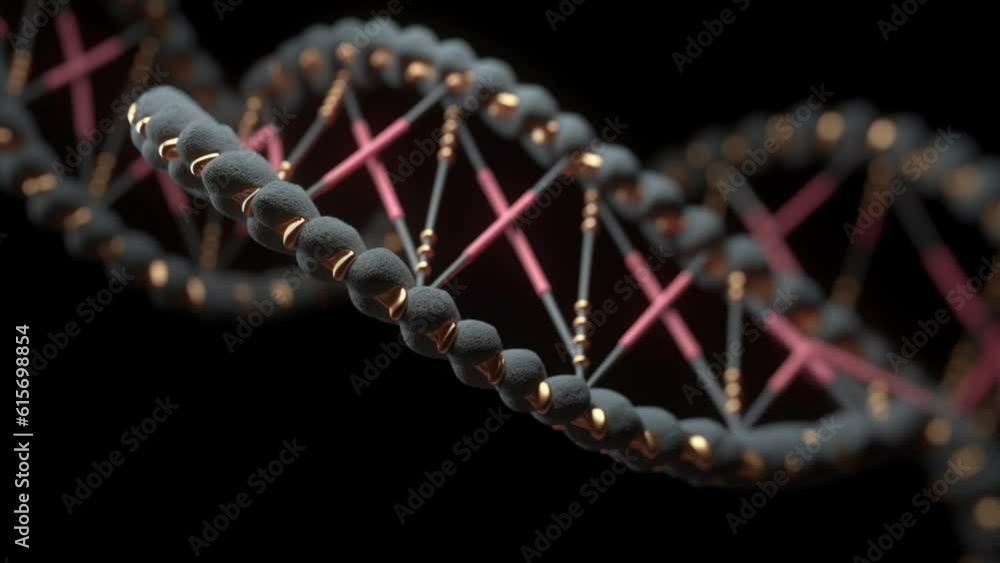 Dive into the intricate beauty of DNA with this captivating close-up ...