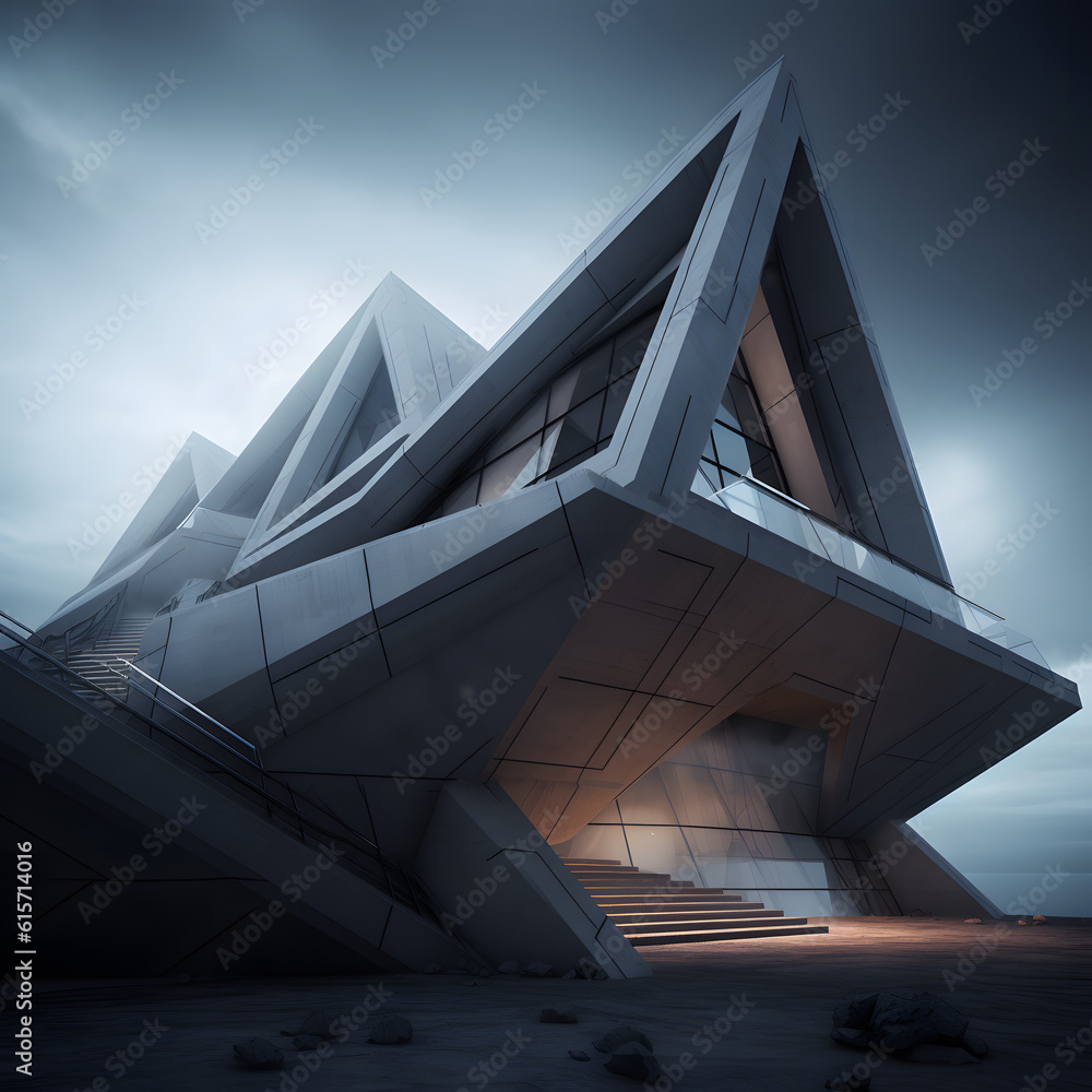 Modern Triangle Building
