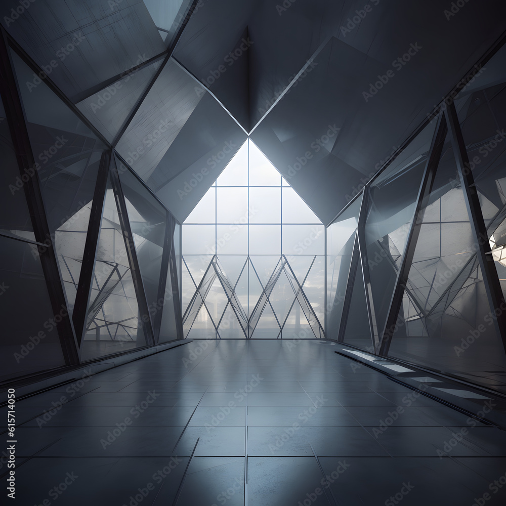 A modern architectural masterpiece! This all-glass room is filled with ...