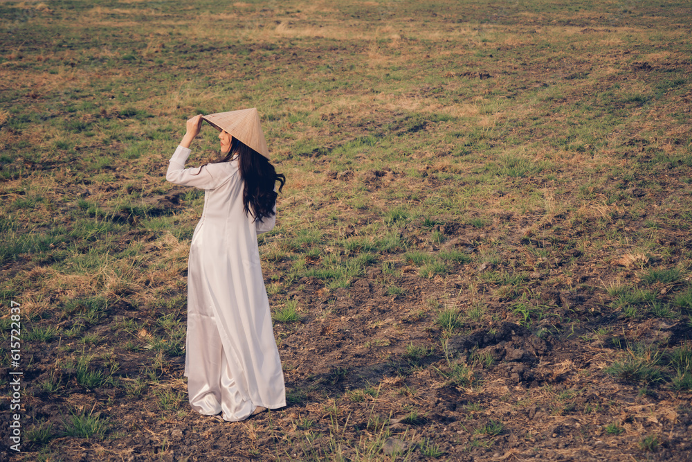 Vietnamese girl.Ao Dai is traditional dress of vietnam. beautiful ...