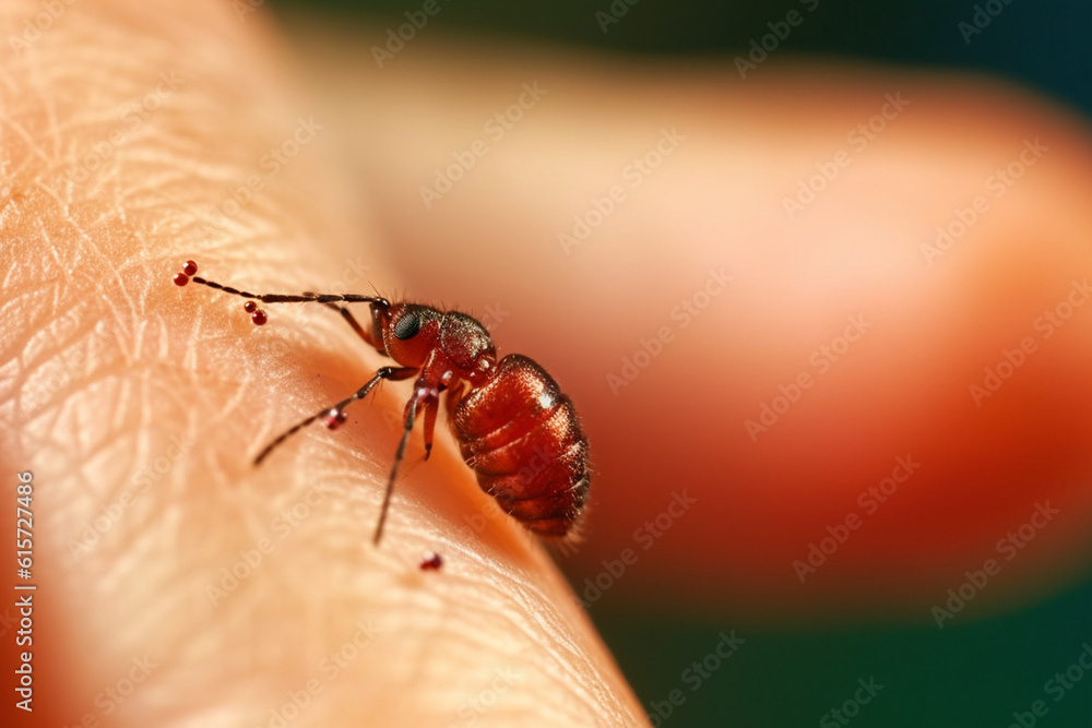 Insect sting allergy: Image showing an allergic reaction to an insect ...