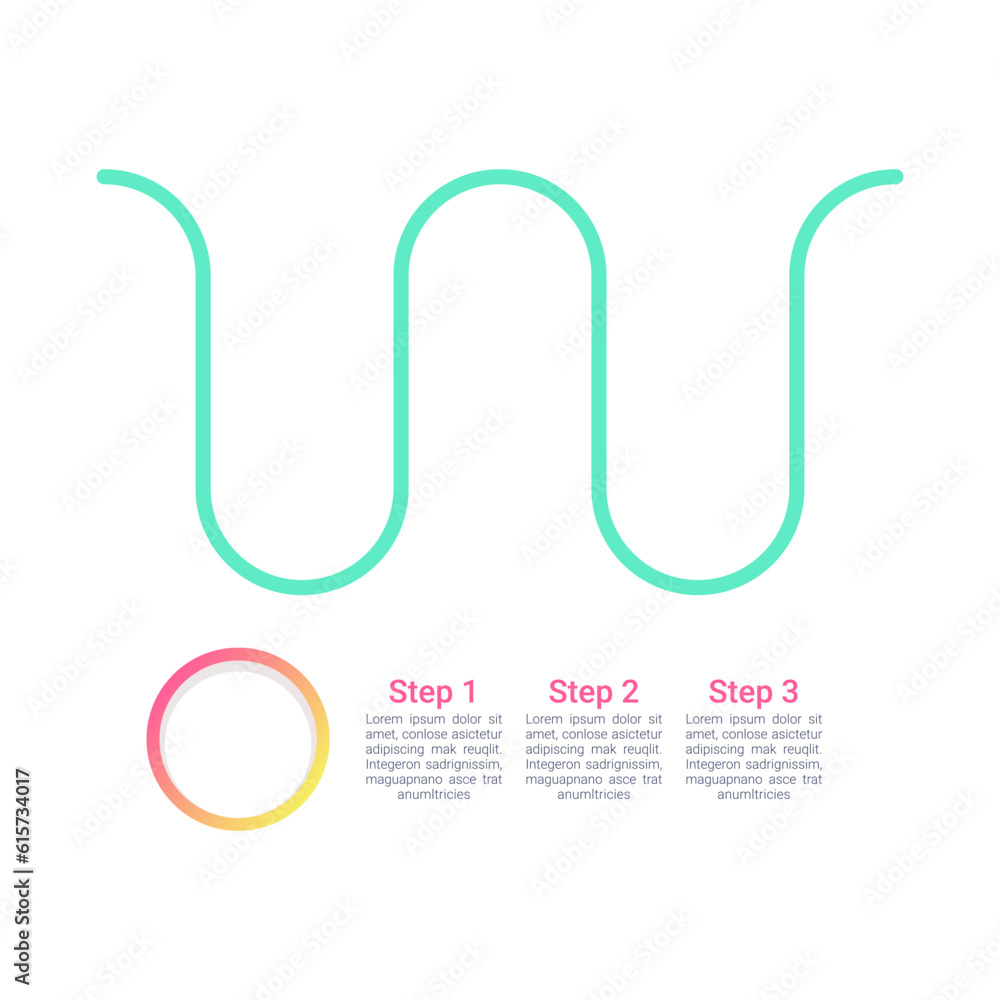 Positive mindset infographic chart design element set. Abstract vector ...