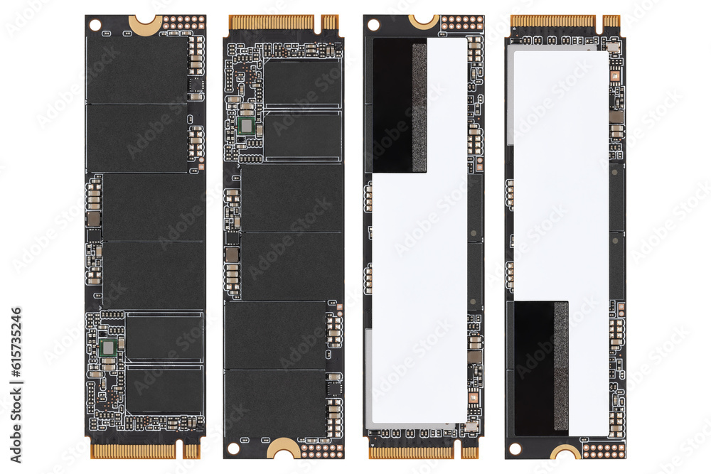 High speed ssd m2 disk for pc on white background. Solid state high ...