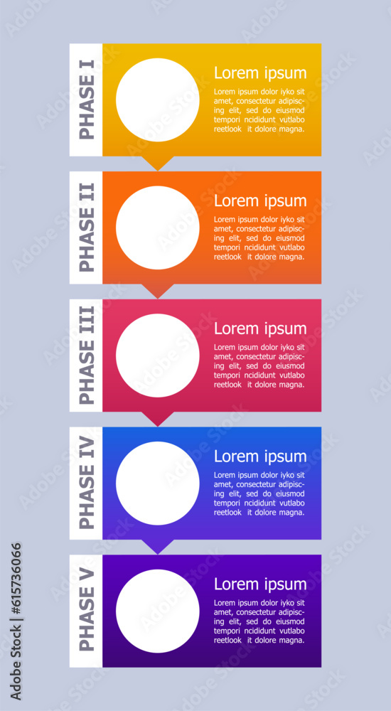 Diagnostic trial phases infographic chart design template. Abstract ...