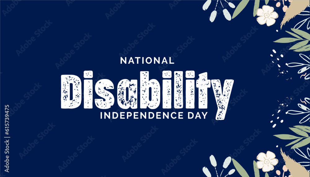 national disability independence day Holiday concept. Template for ...