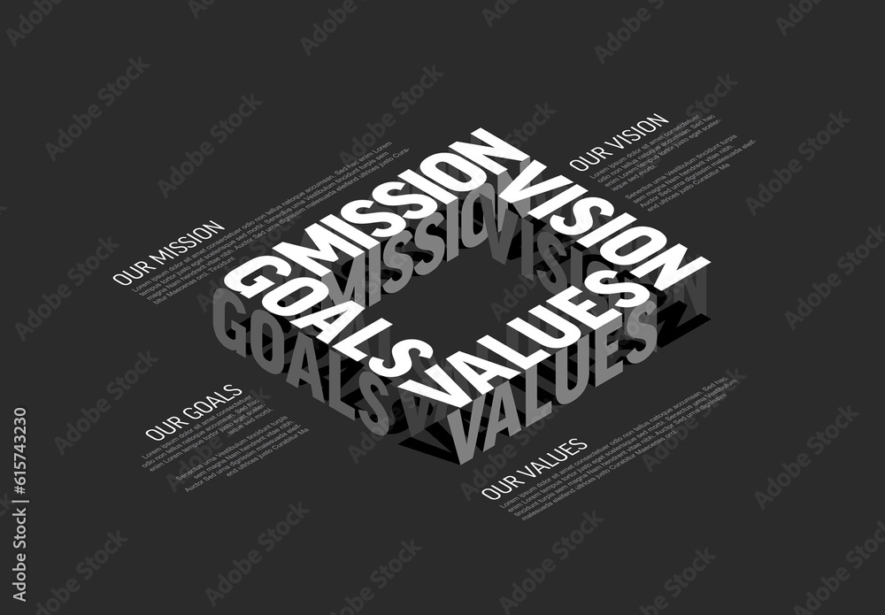 Company profile statement - mission, vision, values and goals Stock ... Company profile statement - mission, vision, values and goals Stock ...