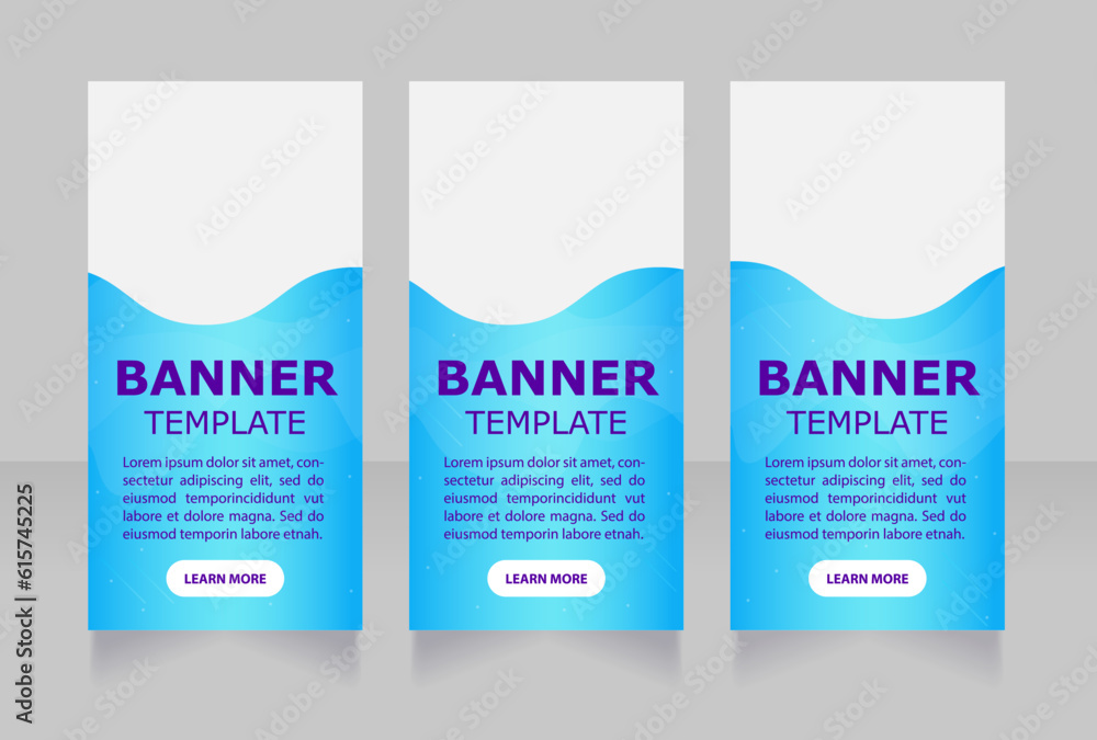Market research analyst web banner design template. Vector flyer with ...