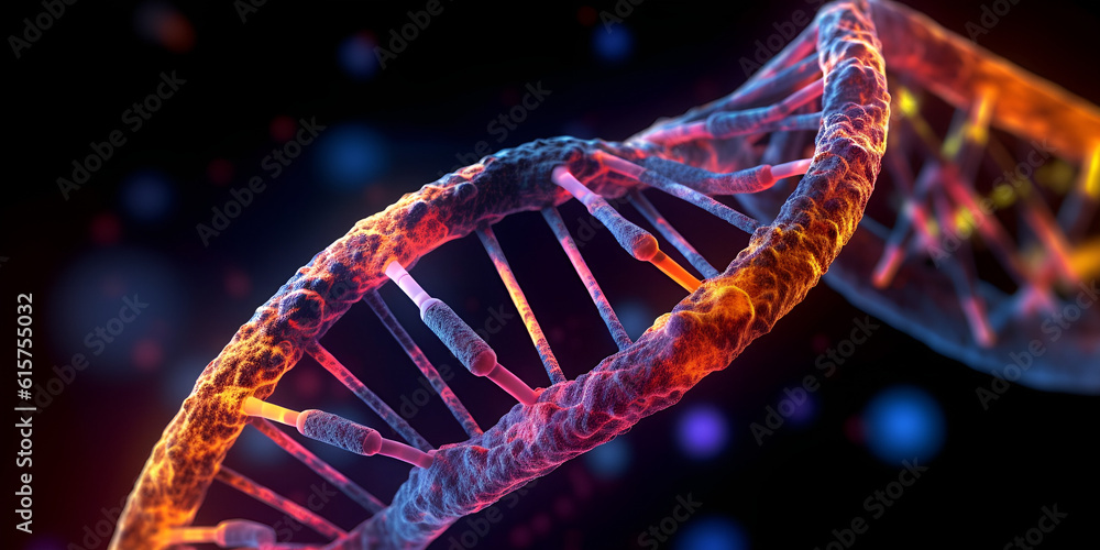 DNA helix colored genes chromosomes DNA sequence, DNA structure ...