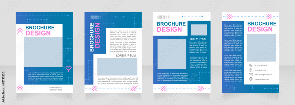 Surgery and modern medical technology blank brochure design. Template ...