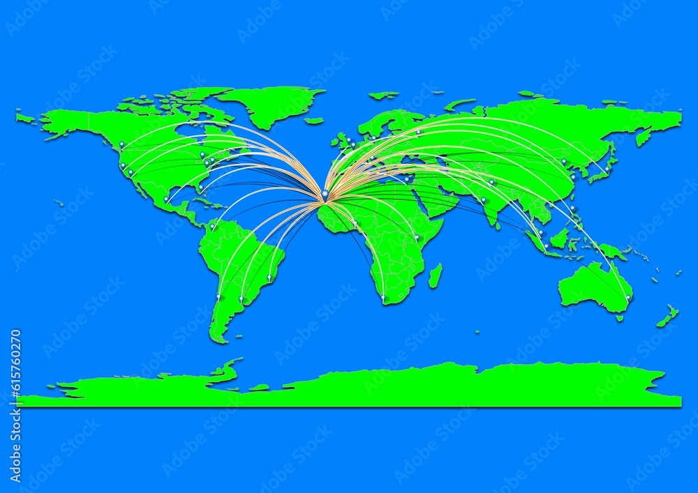 Vibrant Atar, Mauritania map - Export concept map for Atar, Mauritania ...