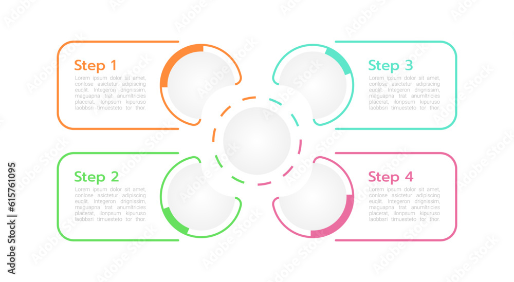 Task managing infographic chart design template. Abstract infochart ...