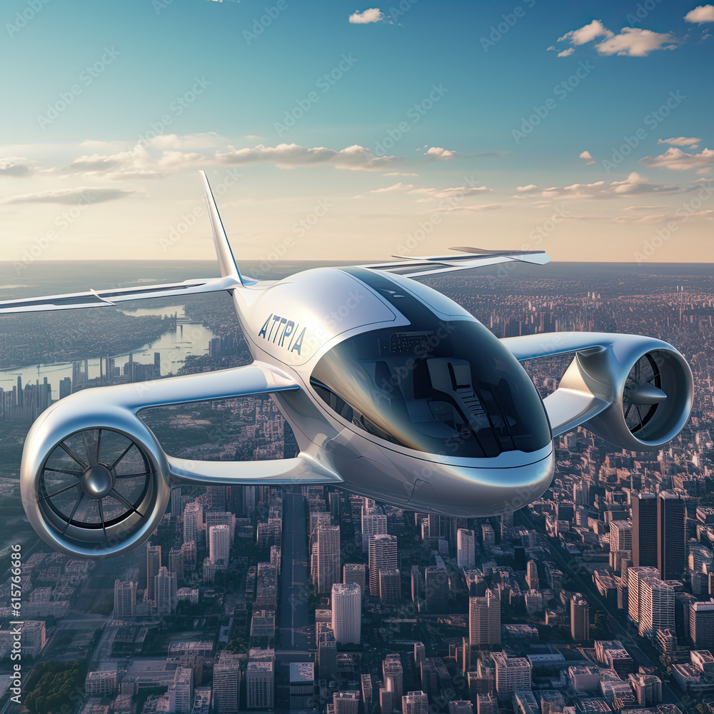 Future of air mobility, city air taxi, UAM urban air mobility, Public ...
