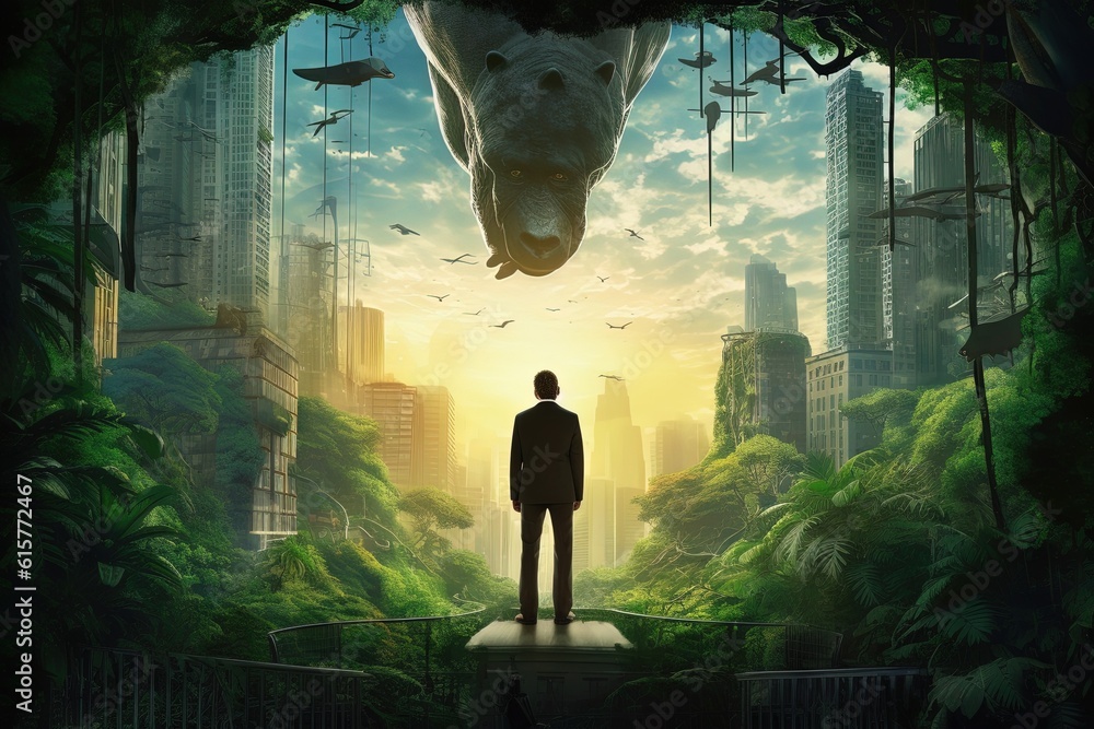 the silhouette of human evolution traces the footsteps of progress ...