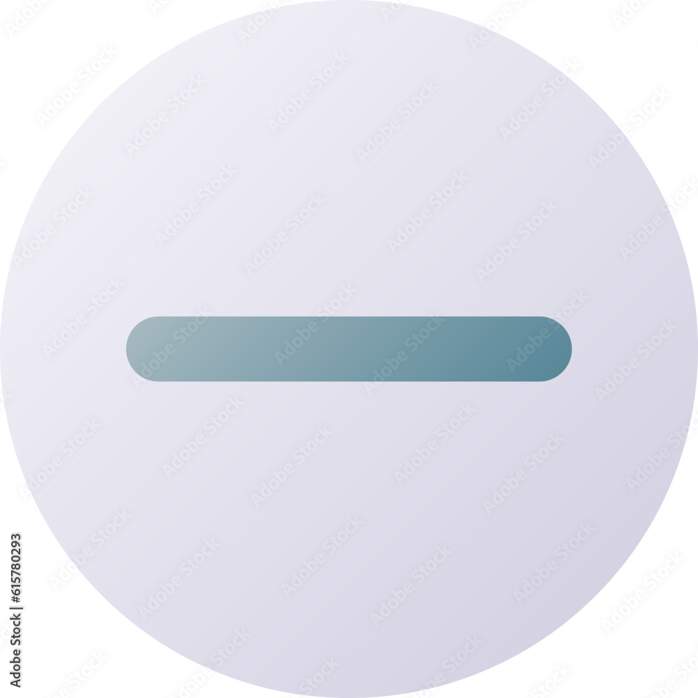 Subtraction button pixel perfect flat gradient two-color ui icon. Minus in circle. Remove items ...