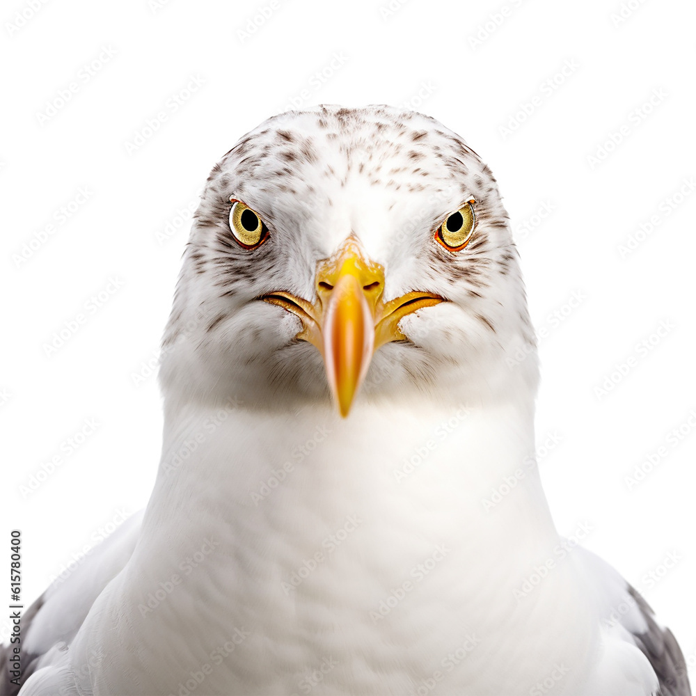 bald eagle face shot isolated on transparent background cutout Stock ...