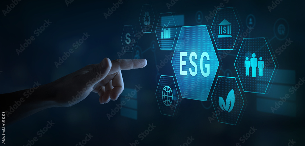 ESG concept, environmental social governance business investing concept, ESG framework in the ...