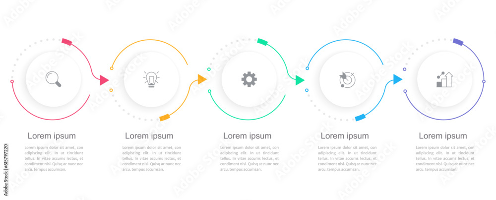 Growth opportunity infographic chart design template. Editable ...