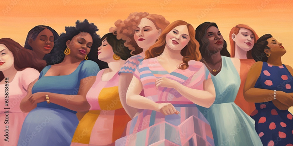 Array of brilliant colors representing unique and beautiful diversity ...