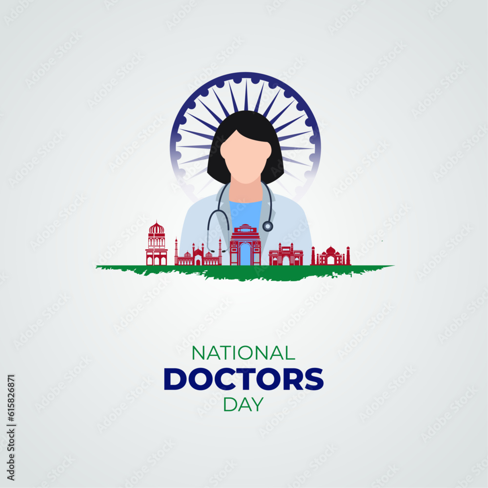 National Doctors Day. Doctors day banner, poster, card. holiday concept ...