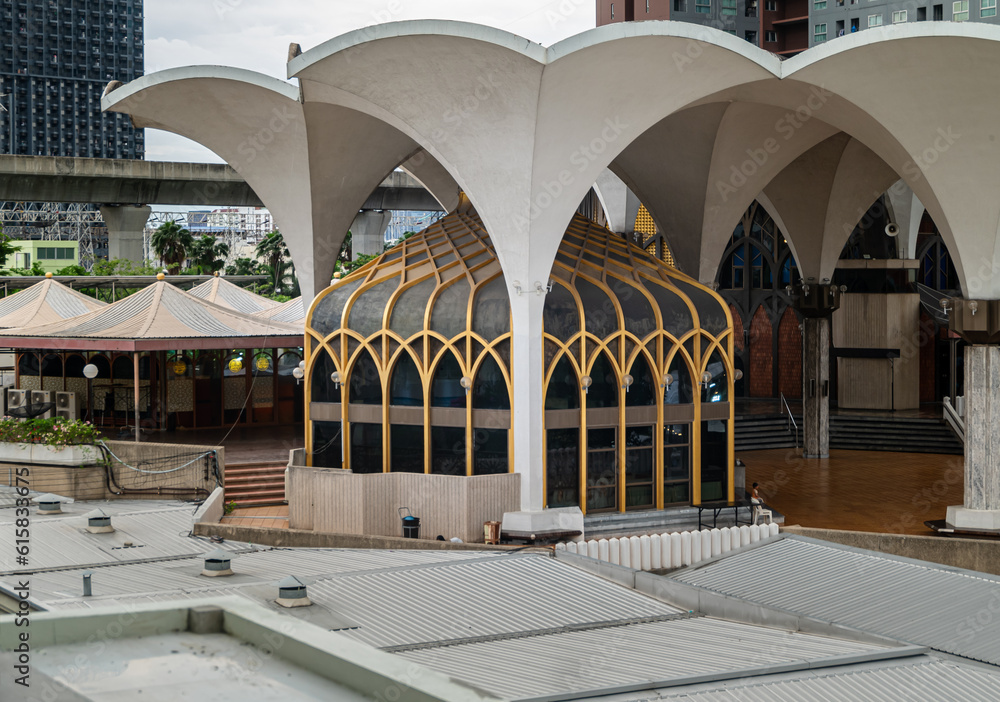 Architecture design View of The Foundation of the Central Mosque and ...