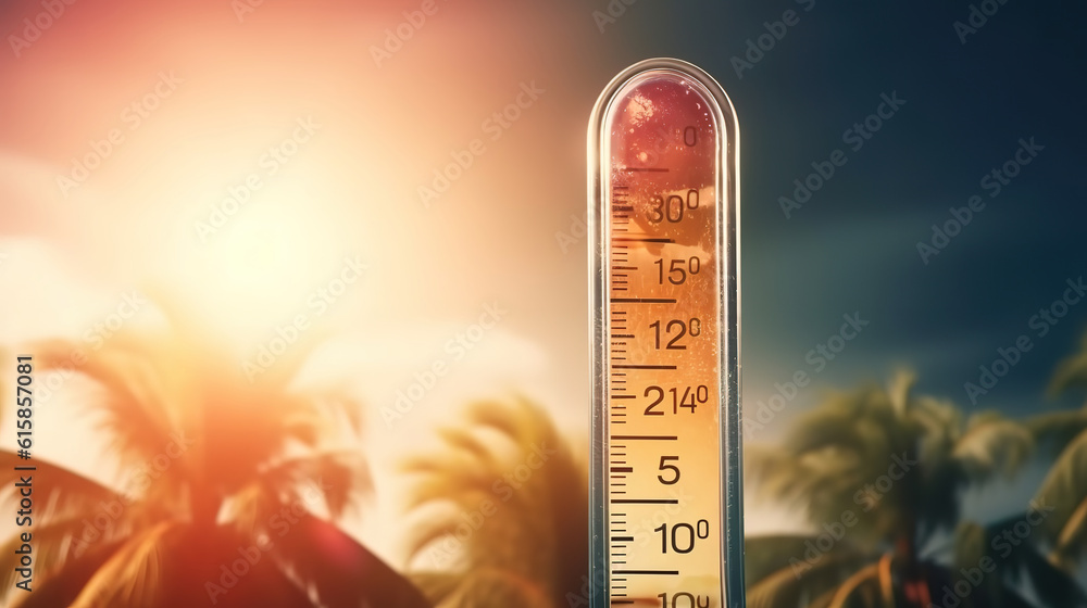 Tropical temperature, measured on an outdoor thermometer, global heat ...