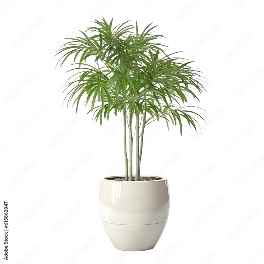 tree in a pot isolated on transparent background cutout Stock Photo ...
