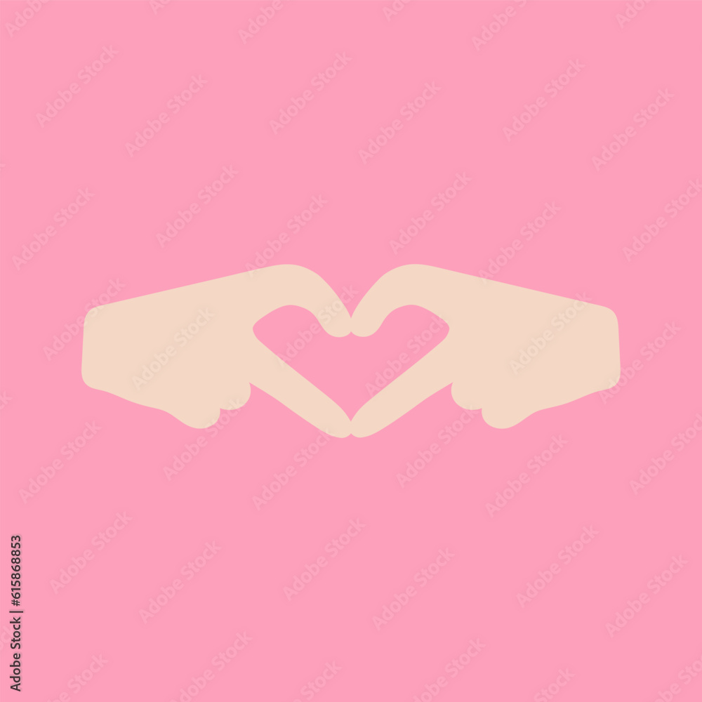 I love you heart sign. Heart symbol from hands. Heart gesture ...