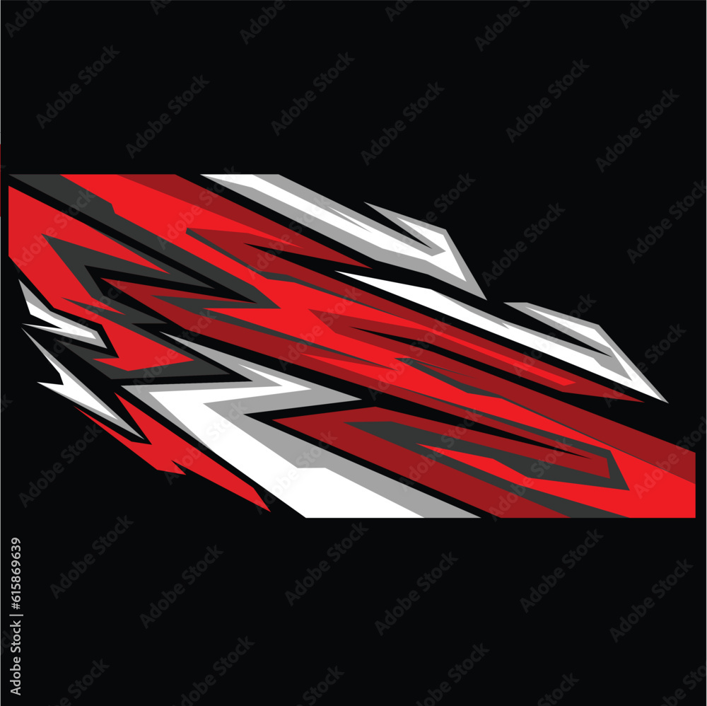 vector background decal racing car wrapping livery Stock Vector | Adobe ...