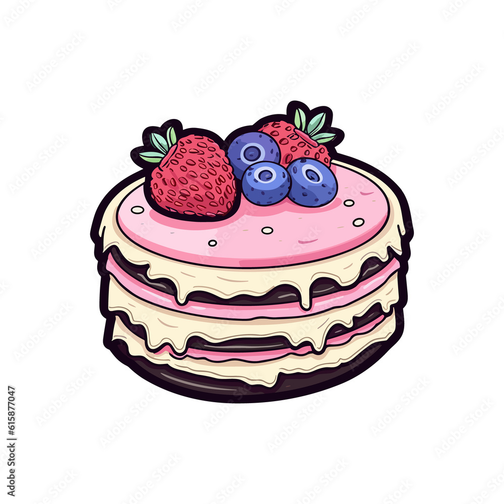 030. oreo cheesecake sticker cool colors and kawaii. clipart ...