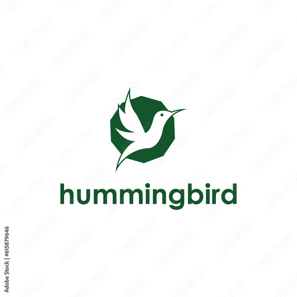 Humming Bird Logo Symbols Design Stock Vector | Adobe Stock