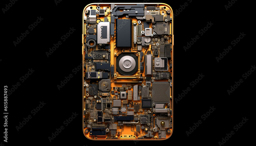Detailed image of the inner workings of a iPhone Hd Wallpaper Stock ...