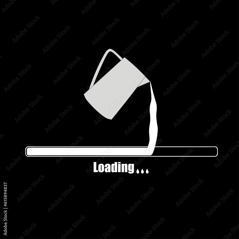 Milk Loading Stock Illustration Adobe Stock