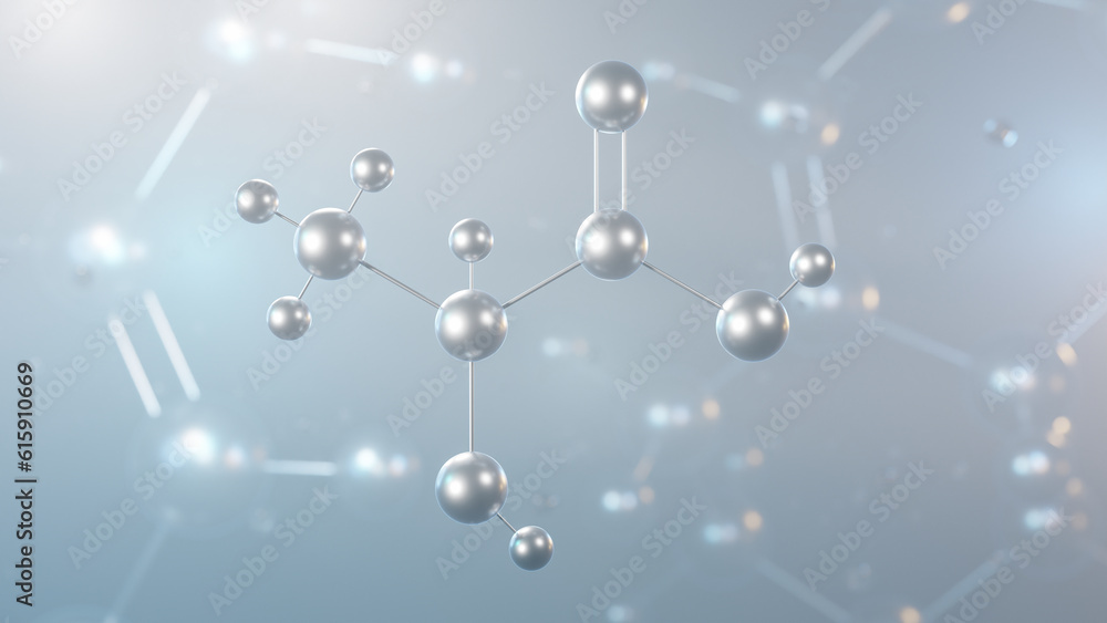 lactic acid molecular structure, 3d model molecule, lactate, structural ...