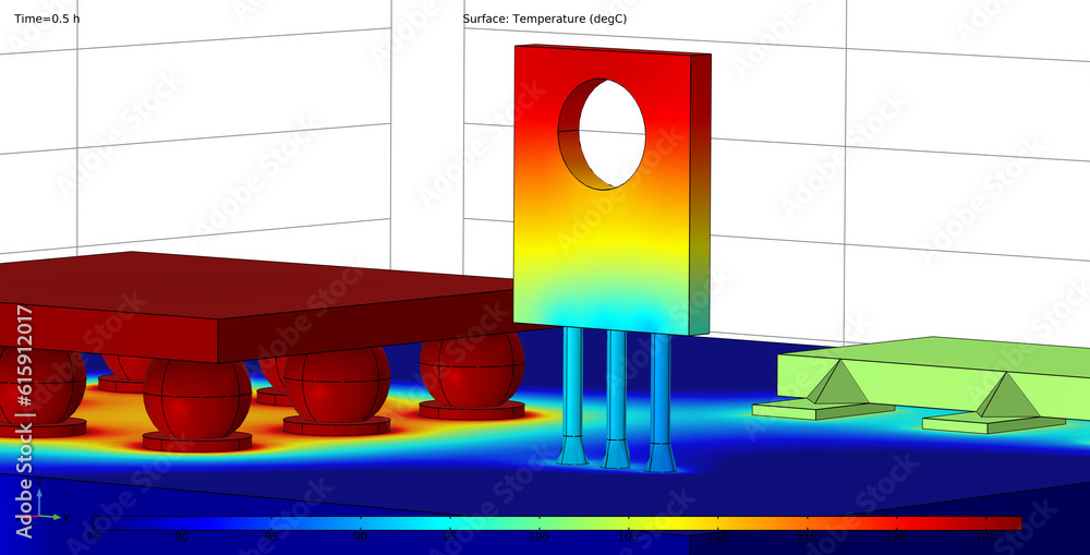 Computer 3d Modeling And Investigation Of The Temperature Distribution
