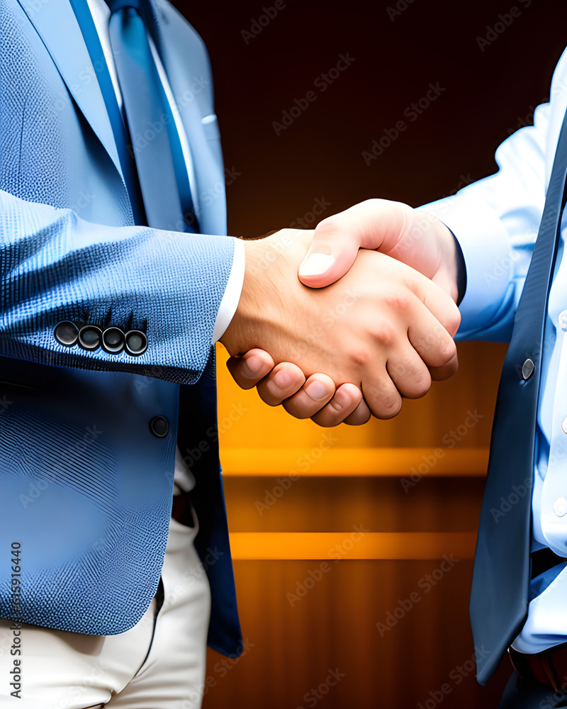 business männer geben sich die hand handschlluß handgeschöft in die ...