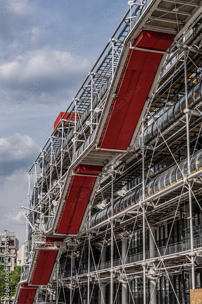 Paris. France - MAY 13, 2023: Fragments of Paris Centre Georges ...